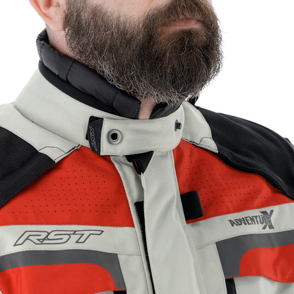 RST Pro Series Adventure-X CE Textile Jacket - Ice / Blue / Red / Black ...