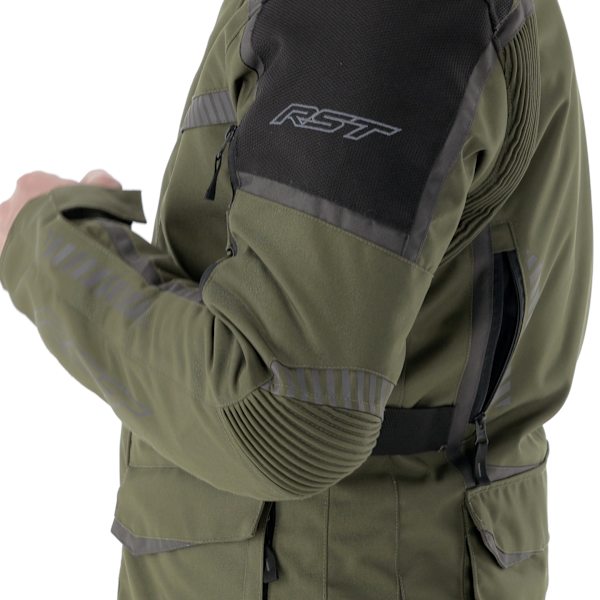 RST Maverick Evo CE Textile Jacket - Khaki Grey - FREE UK DELIVERY