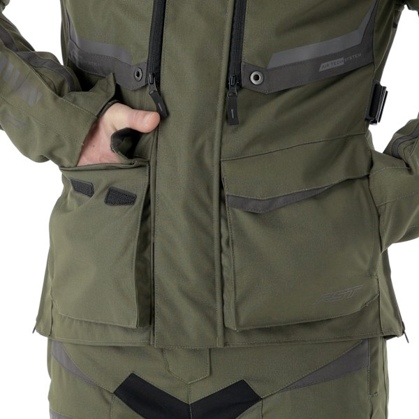 RST Maverick Evo CE Textile Jacket - Khaki Grey - FREE UK DELIVERY
