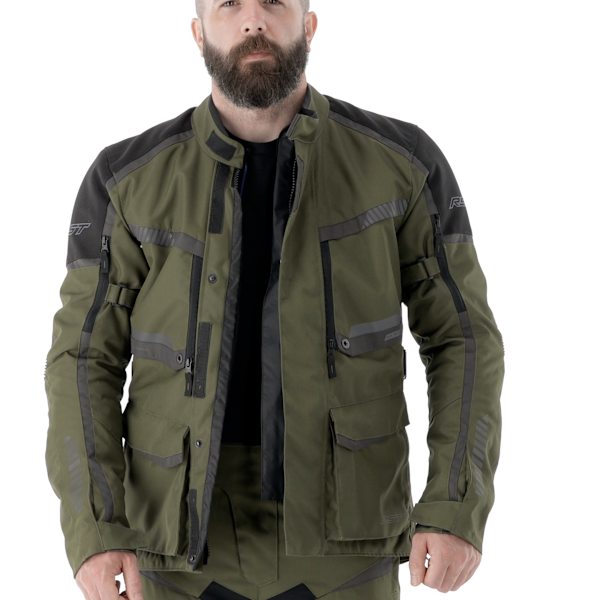 RST Maverick Evo CE Textile Jacket - Khaki Grey - FREE UK DELIVERY