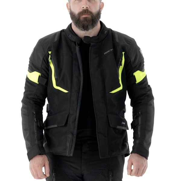 Richa Cyclone 2 Gore-Tex Textile Jacket - Black / Yellow - FREE UK DELIVERY