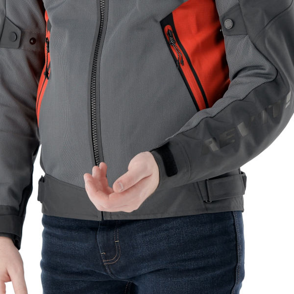 Rev'it Control Air H2O Textile Jacket - Grey / Red - FREE UK DELIVERY