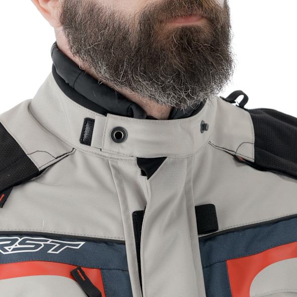 RST Pro Series Adventure-X CE Textile Jacket - Silver / Blue / Red ...