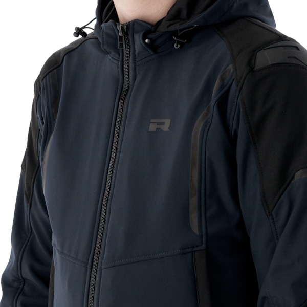 Richa Atomic 2 Waterproof Textile Hoodie - Black / Navy - FREE UK DELIVERY