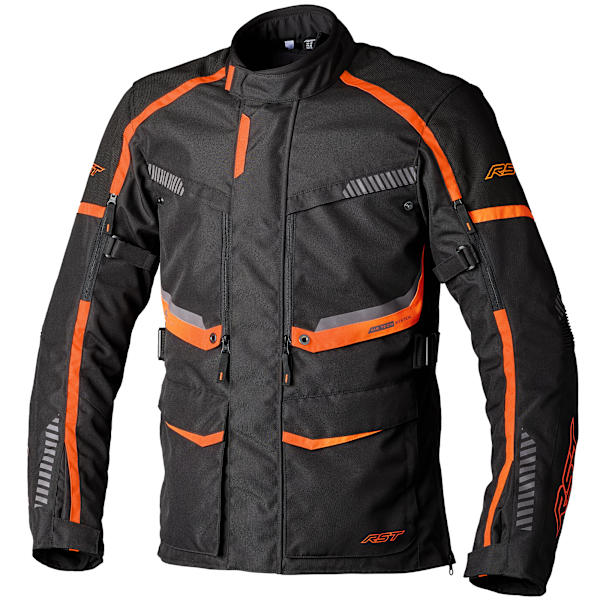 RST Maverick Evo CE Textile Jacket - Black / Orange - FREE UK DELIVERY