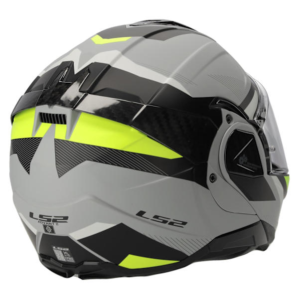 LS2 Advant II - Triple Matt Light Grey / Hi - Vis Yellow - FREE UK DELIVERY