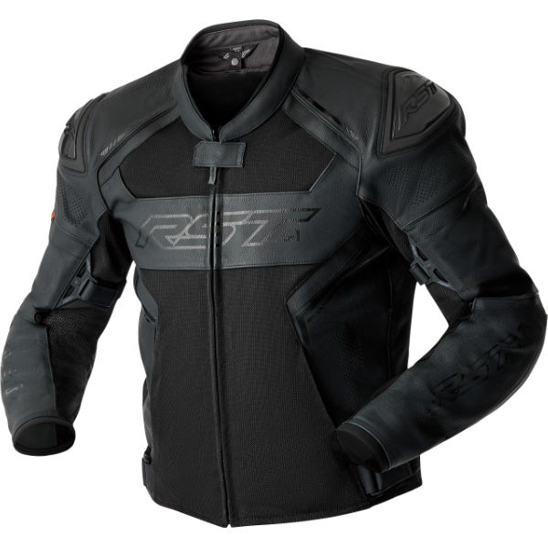 RST S1 Mesh D3O Leather Jacket - Black / Black / Black - FREE UK DELIVERY