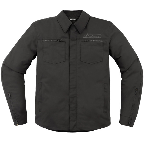 Icon Upstate Canvas Jacket - Black - FREE UK DELIVERY