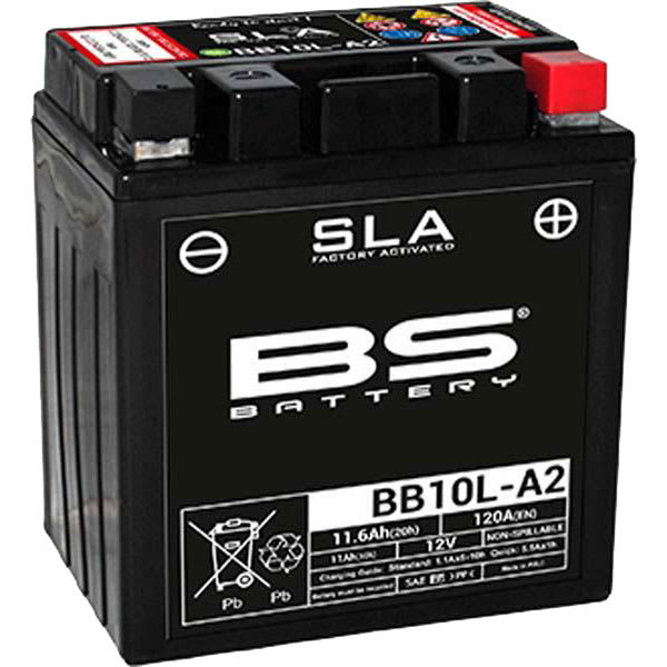 BS Batteries Motorcycle Battery - BB10L-A2 SLA Sealed Lead Acid - FREE ...