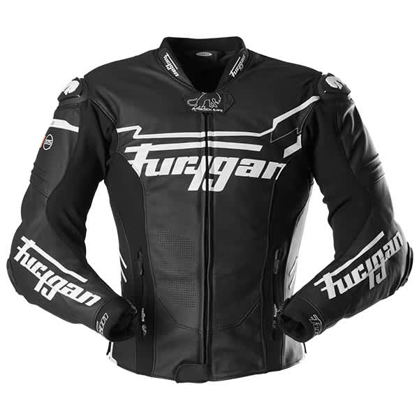 Furygan Sirius Leather Jacket - Black / White - FREE UK DELIVERY