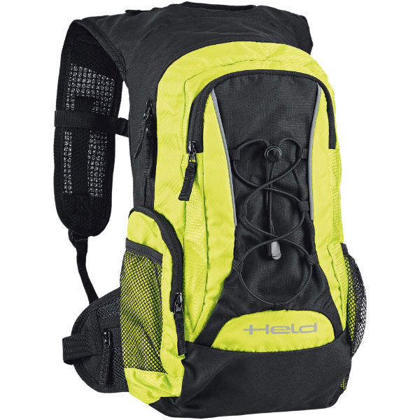 Held To Go 2 Backpack - Black / Neon Yellow - FREE UK DELIVERY