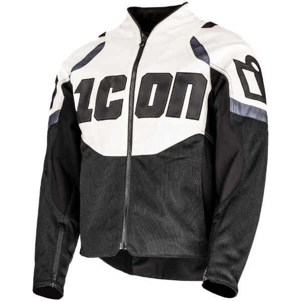 Icon Contra 3 Mesh Textile Jacket - White - FREE UK DELIVERY