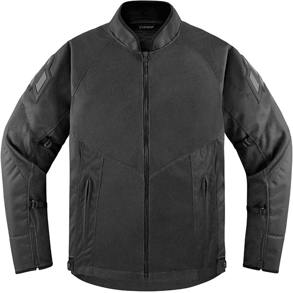 Icon Mesh AF CE Textile Jacket - Black - FREE UK DELIVERY