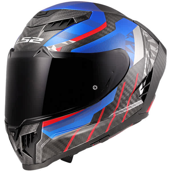 LS2 Dragon - Trax Blue / Red - FREE UK DELIVERY
