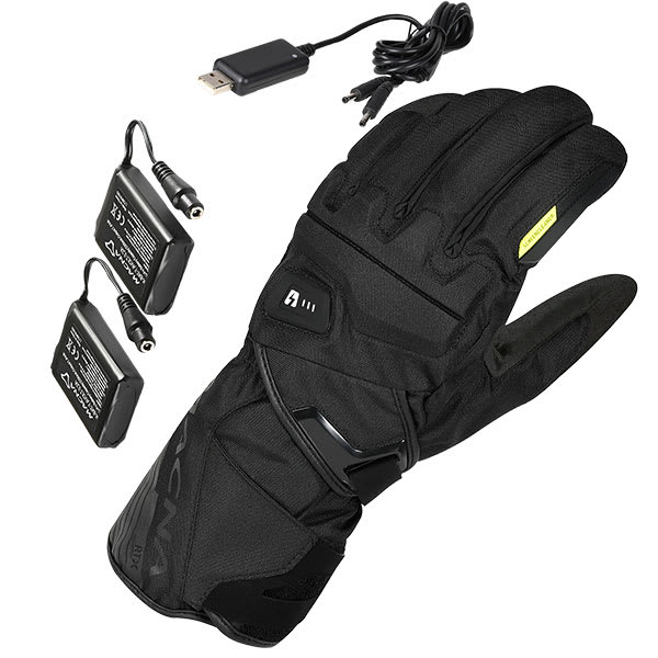 Macna Foton 2.0 Heated Glove kit - Black - FREE UK DELIVERY
