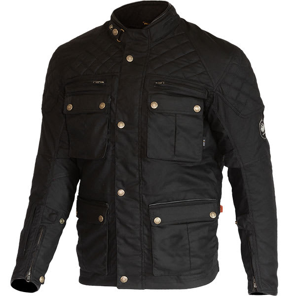Merlin Edale II Cotec Wax D3O Mens Jacket - Black - FREE UK DELIVERY