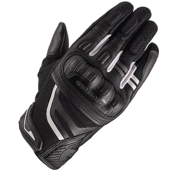 Oxford Omega 1.0 Air Short Textile Gloves - Black / White - FREE UK ...