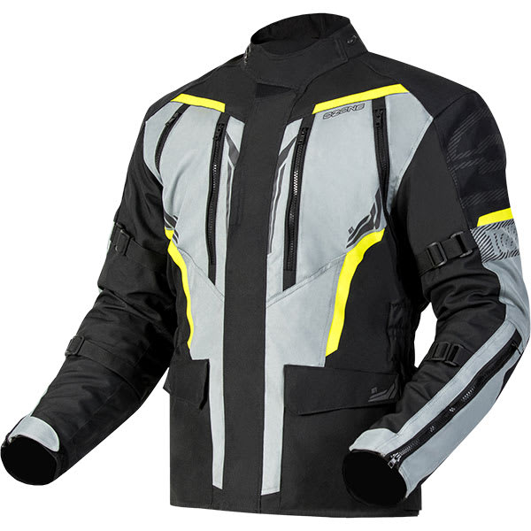 Ozone Tour III Textile Jacket - Black / Grey / Fluo Yellow - FREE UK ...