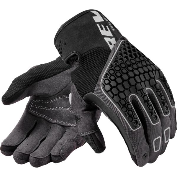 Rev'it Mangrove 2 Textile Gloves - Black / Grey - FREE UK DELIVERY
