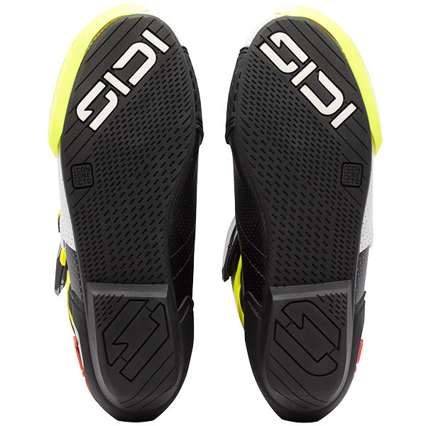 Sidi Mag-2 Air CE Boots - Fluo Yellow / Fluo Coral - FREE UK DELIVERY