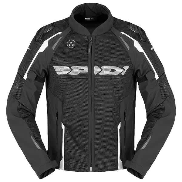 Spidi Race Warrior 2 Net Textile Jacket - Black / White - FREE UK DELIVERY