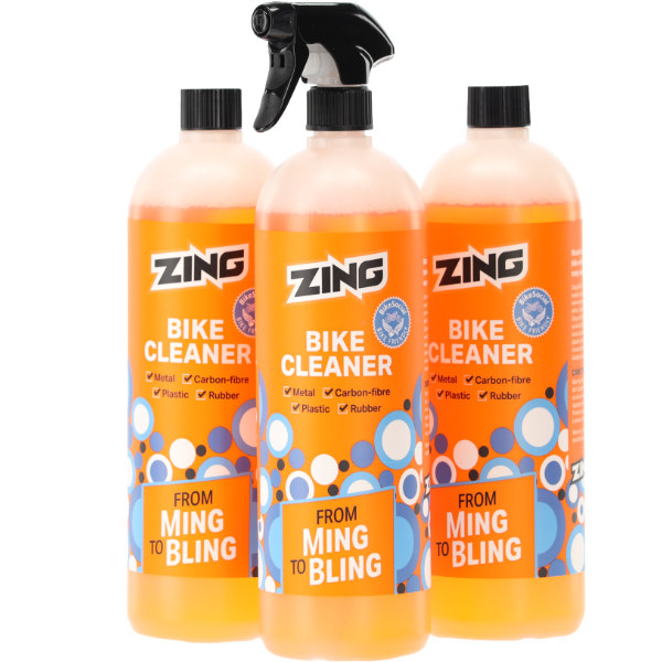 Zing Bike Cleaner - 3 x 1-Litre Pack - SPORTSBIKESHOP