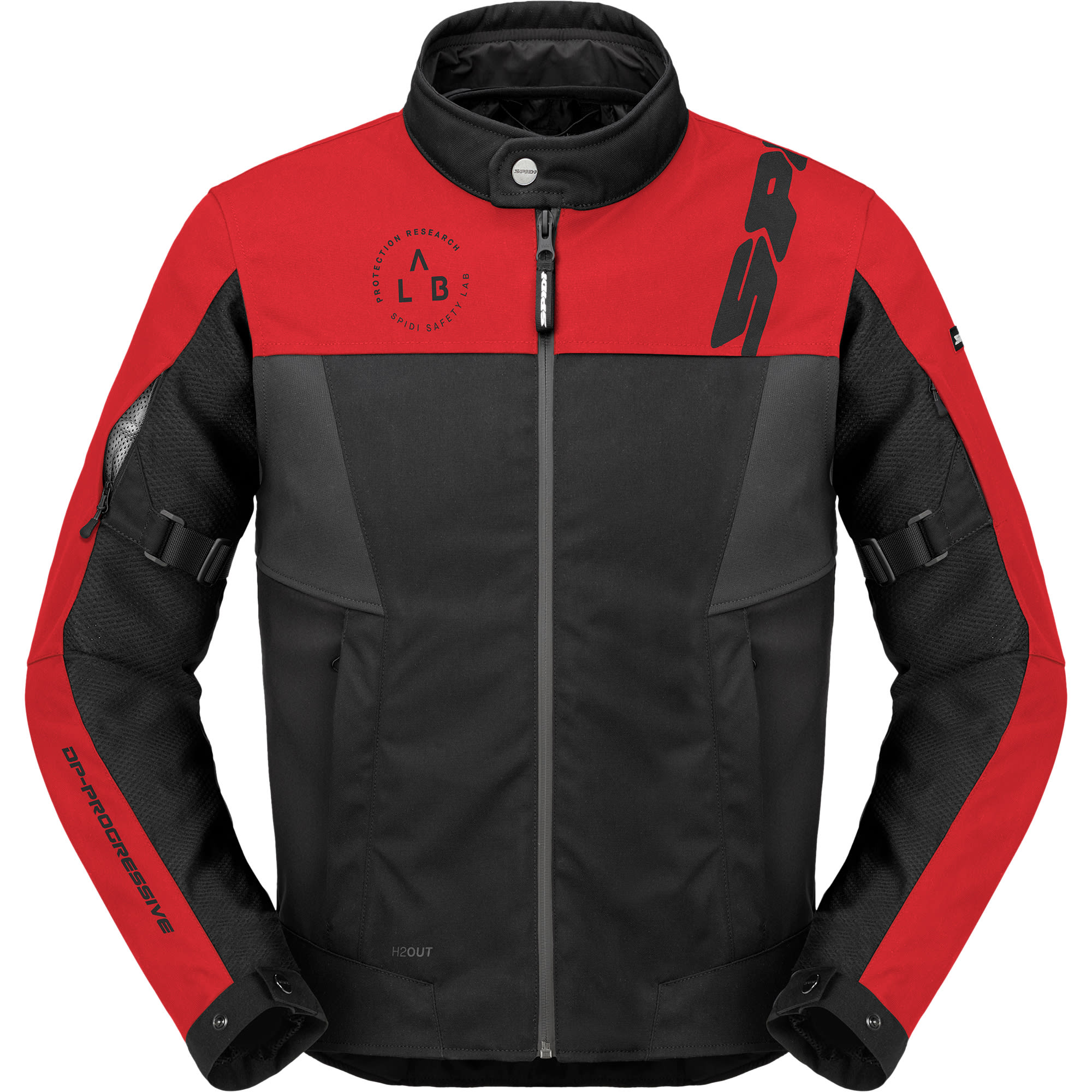 Spidi Corsa H2Out Textile Jacket - Black / Anthracite / Red - FREE UK ...