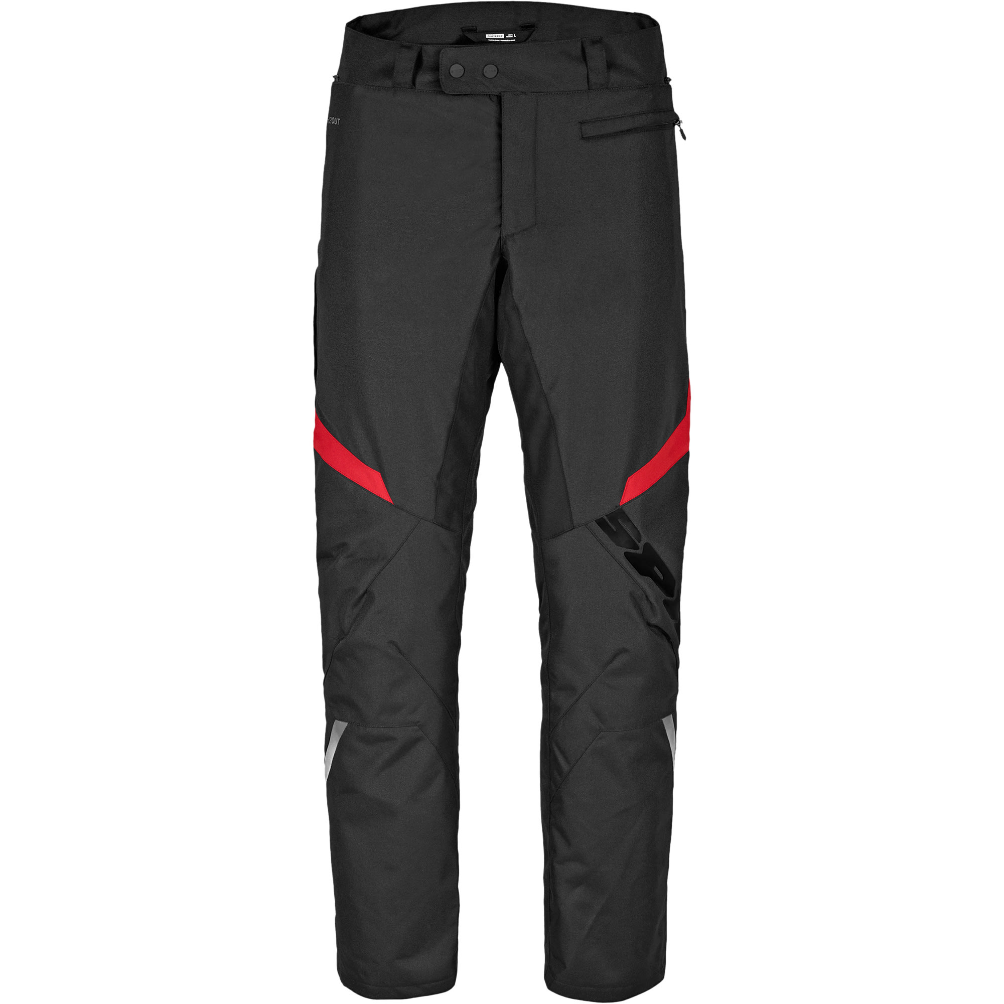 Spidi Sportmaster H2Out Textile Trousers - Black / Red - FREE UK DELIVERY