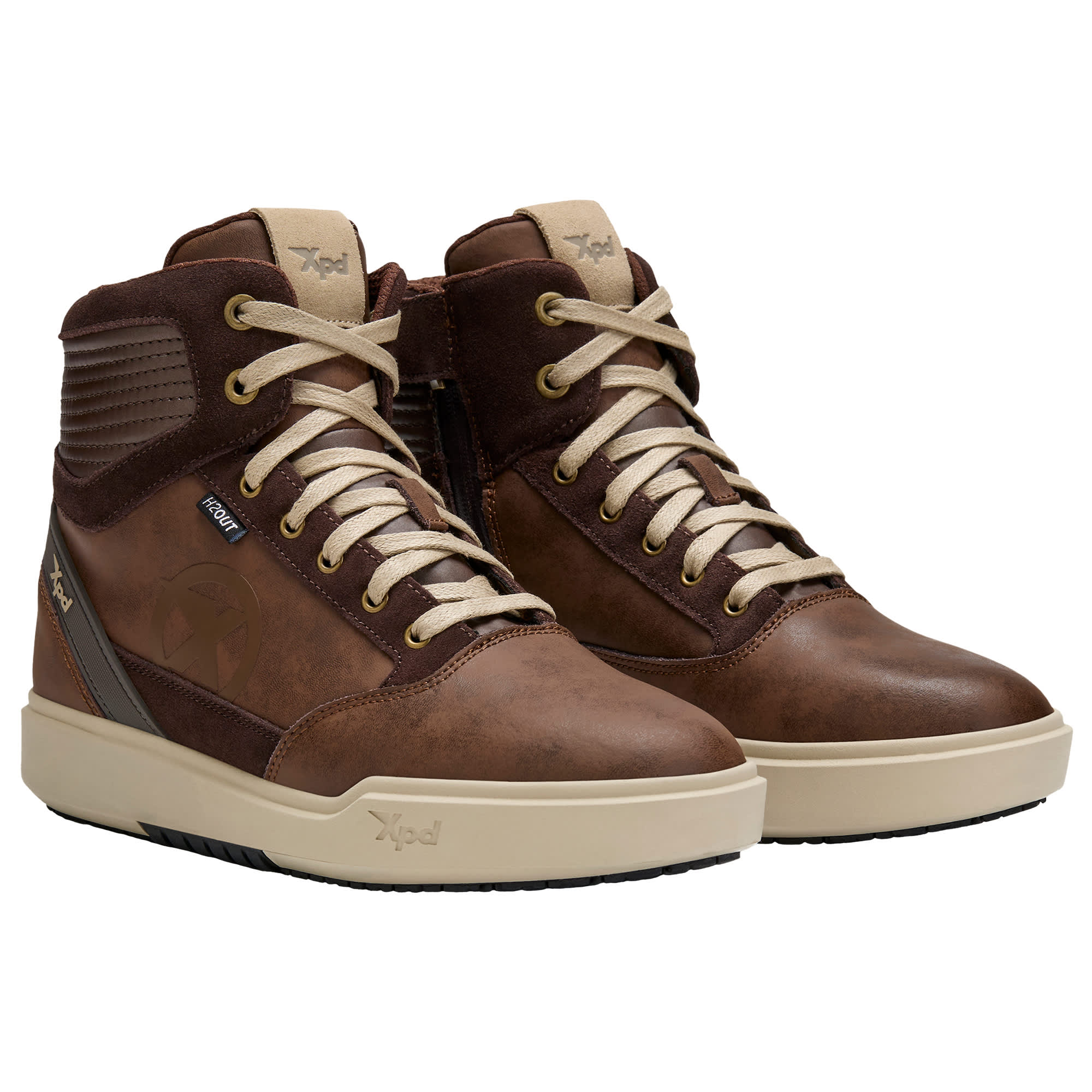 XPD Moto Way H2Out Trainers - Brown - FREE UK DELIVERY