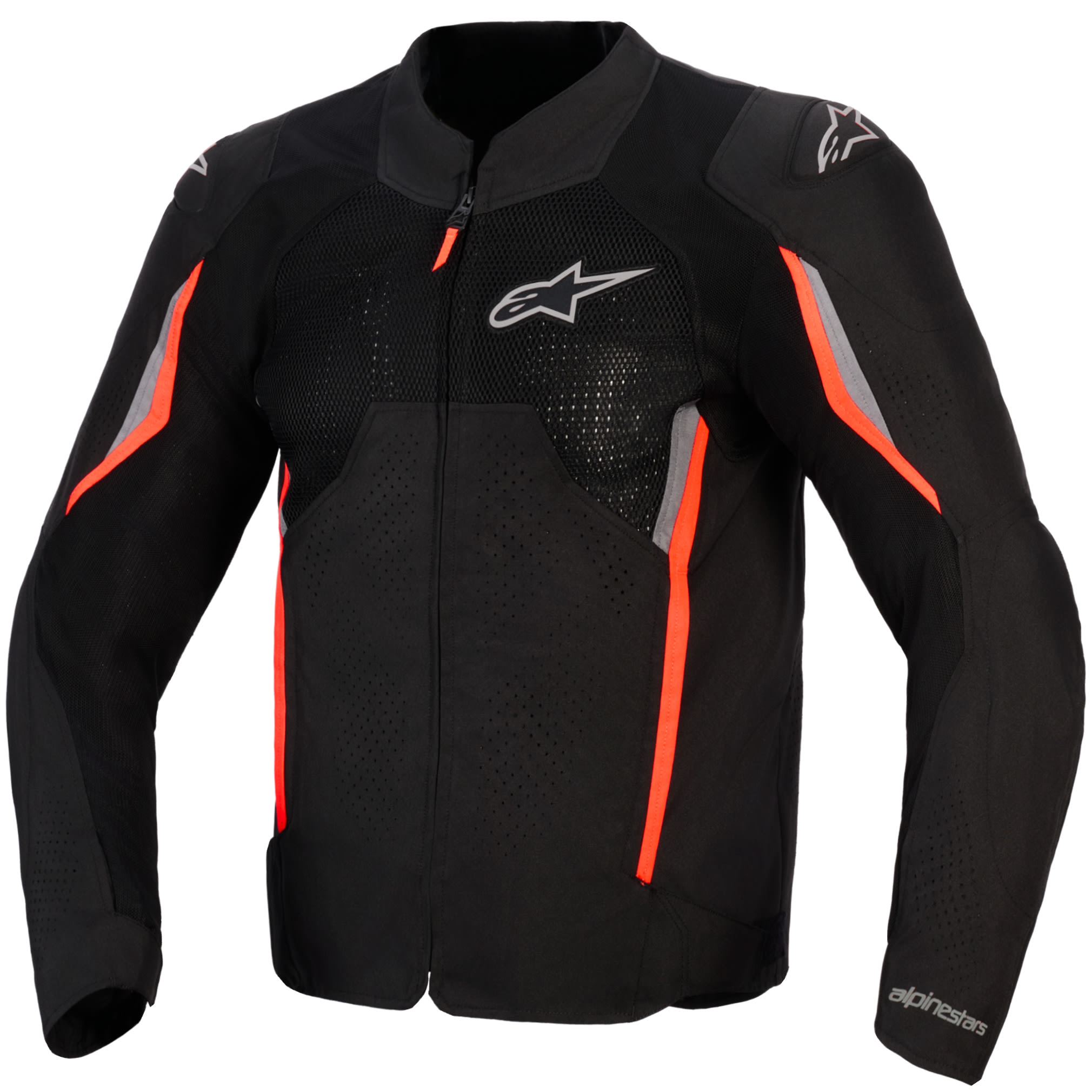 Alpinestars AST V3 Air Jacket - Black / Dark Grey / Fluo Red - FREE UK ...