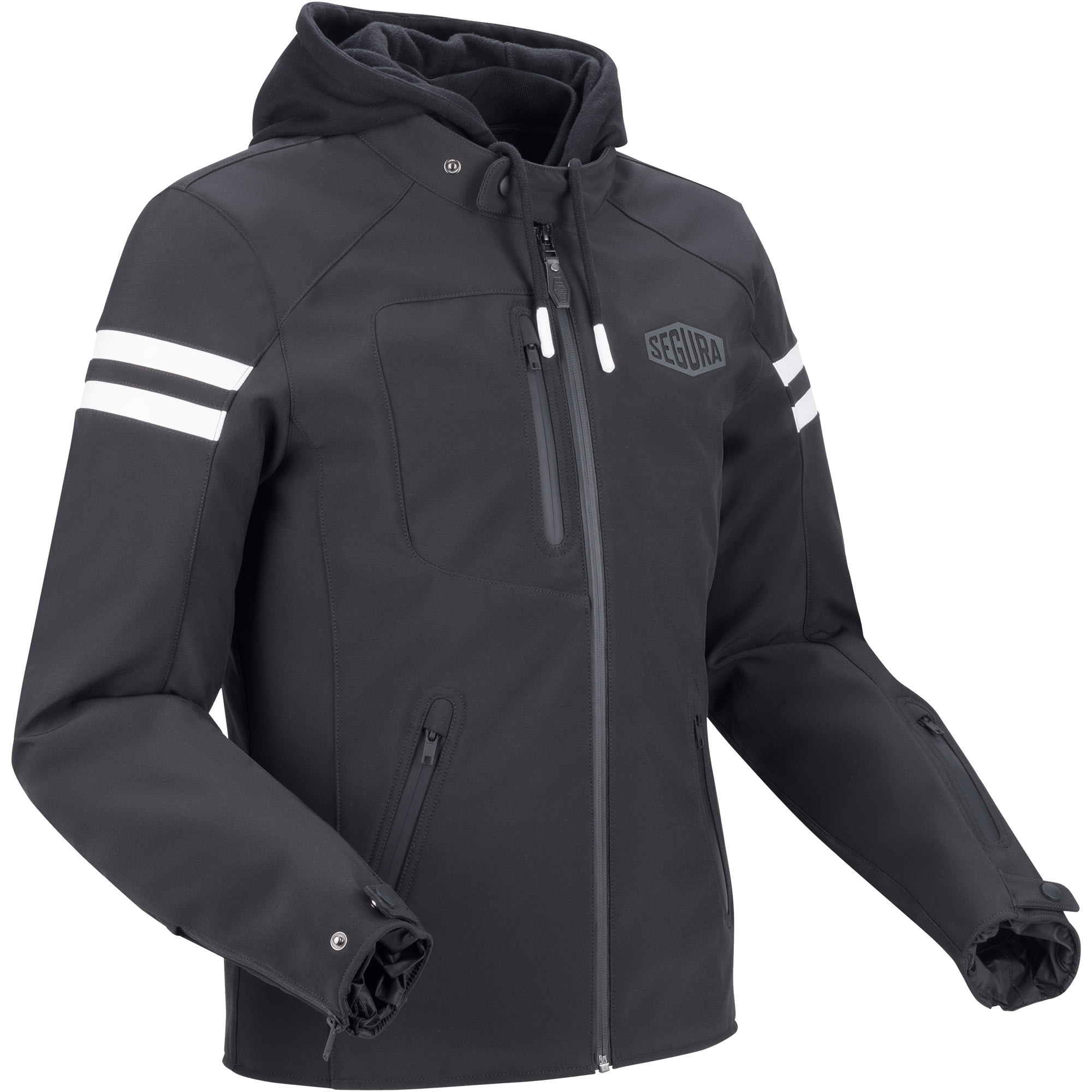 Segura Ritchy Textile Jacket - Black / White - FREE UK DELIVERY