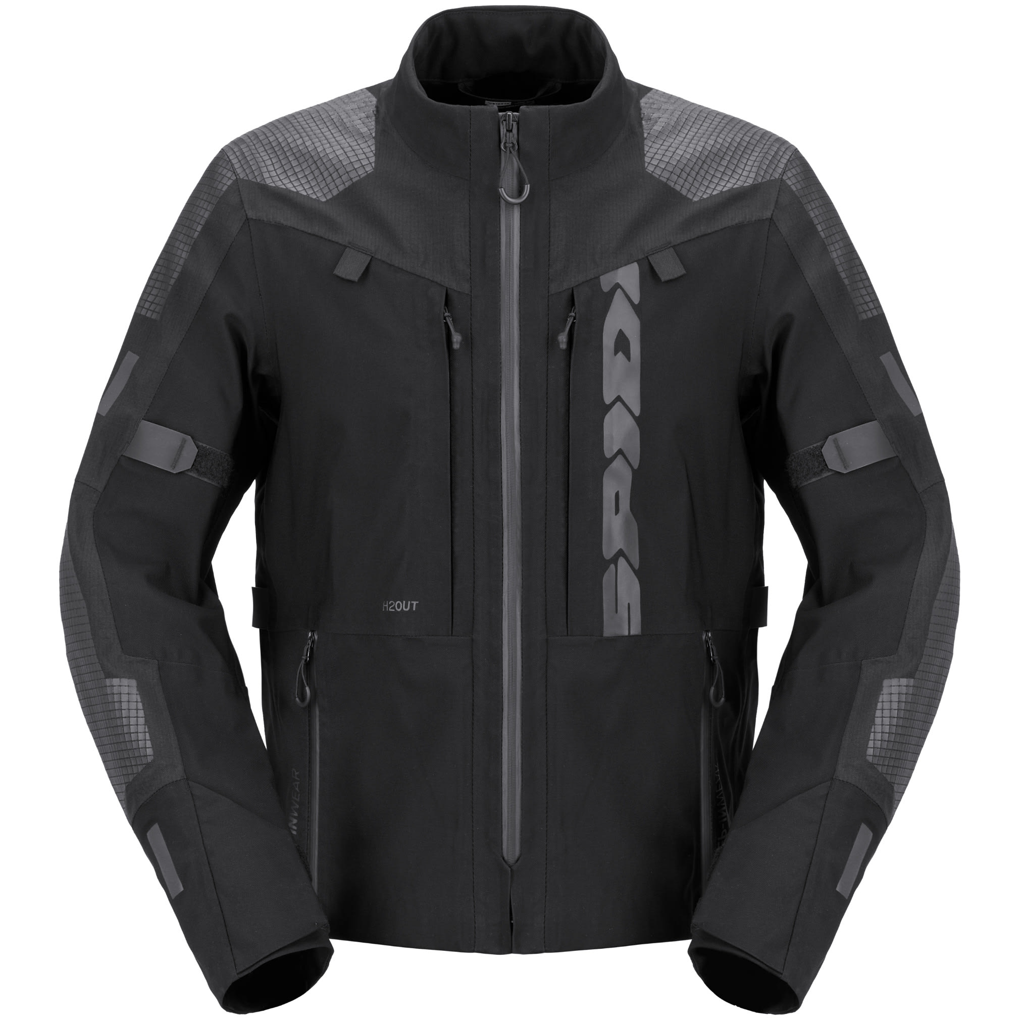 Spidi Frontier Pro H2Out Textile Jacket - Black - FREE UK DELIVERY