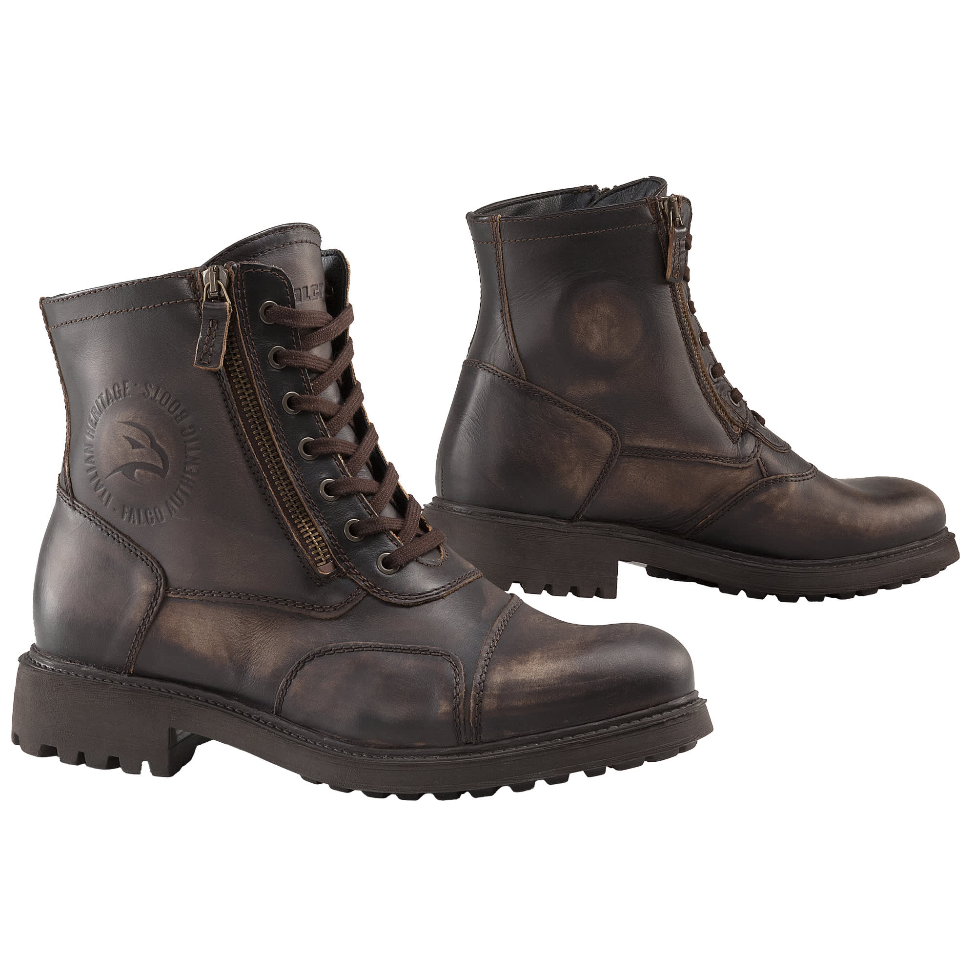 Falco Aviator Boots - Brown - FREE UK DELIVERY